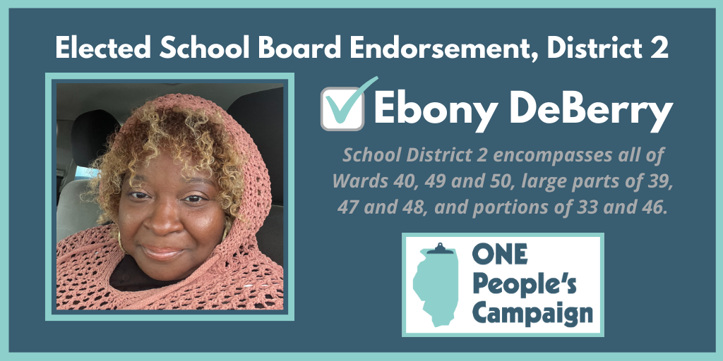 ONE People’s Campaign Endorses Ebony DeBerry for Chicago Elected School ...